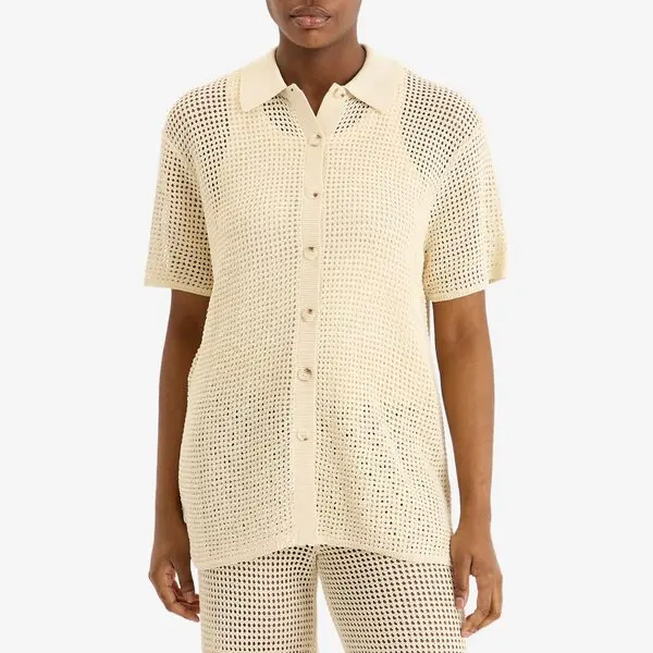 Good American Crochet Shirt