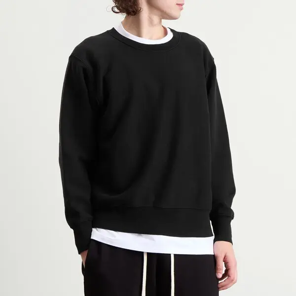 LES TIEN Heavyweight Banded Mock Neck Polo