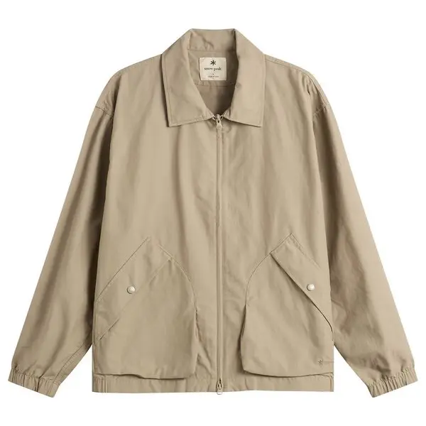 SNOW PEAK Light Dobby Cloth Harrington Jacket - Greige