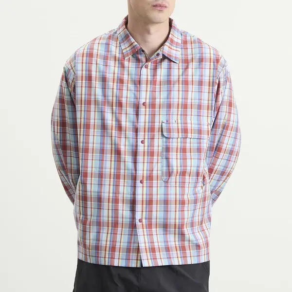 SNOW PEAK Fade Check Breezy Shirt