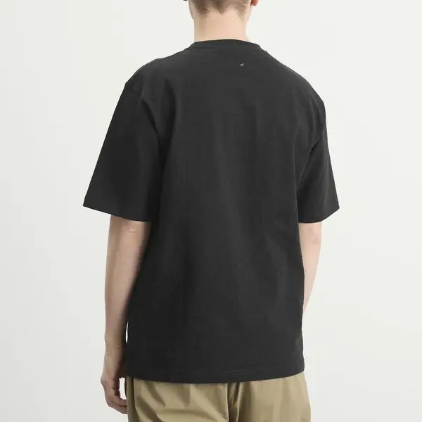 SNOW PEAK Recycled Cotton T-shirt - Black