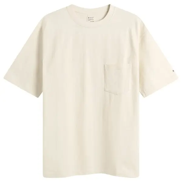 SNOW PEAK Recycled Cotton T-shirt - Oatmeal