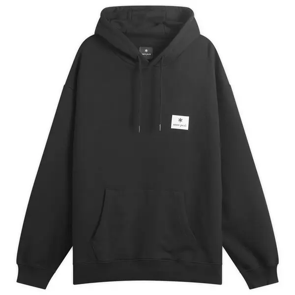 SNOW PEAK Nsd Square Logo Hoodie - Black