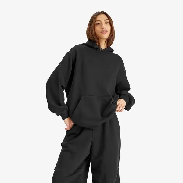 SKIMS Vintage Fleece Oversized Hoodie - Washed Onyx