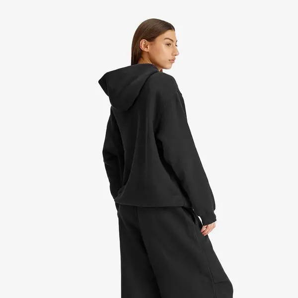 SKIMS Vintage Fleece Oversized Hoodie - Washed Onyx
