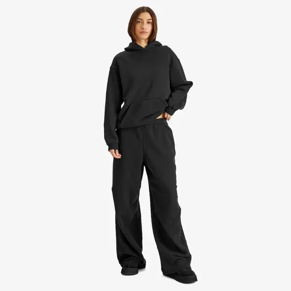 SKIMS Vintage Fleece Oversized Hoodie - Washed Onyx