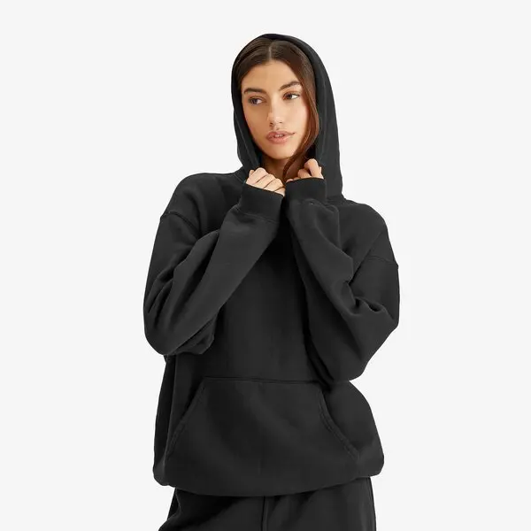 SKIMS Vintage Fleece Oversized Hoodie - Washed Onyx
