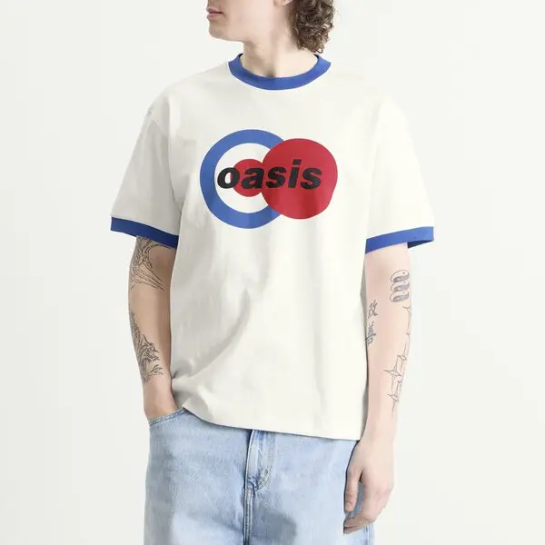 PLEASURES X Oasis 1996 Ringer Shirt