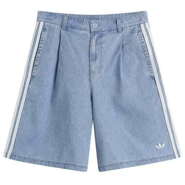 Adidas Denim Shorts - Light Blue
