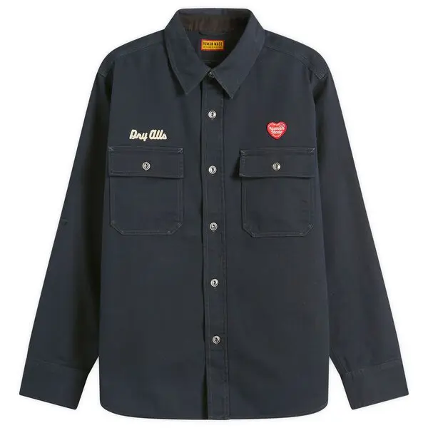 HUMAN MADE Work Shirt With Graphic Back Print