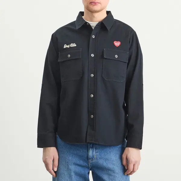 HUMAN MADE Work Shirt With Graphic Back Print