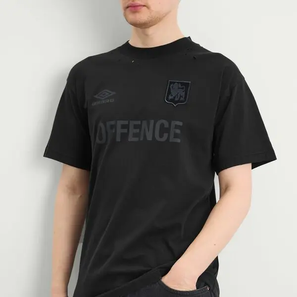 UMBRO BY SLAM JAM Offence Defence T-shirt - Washed Black