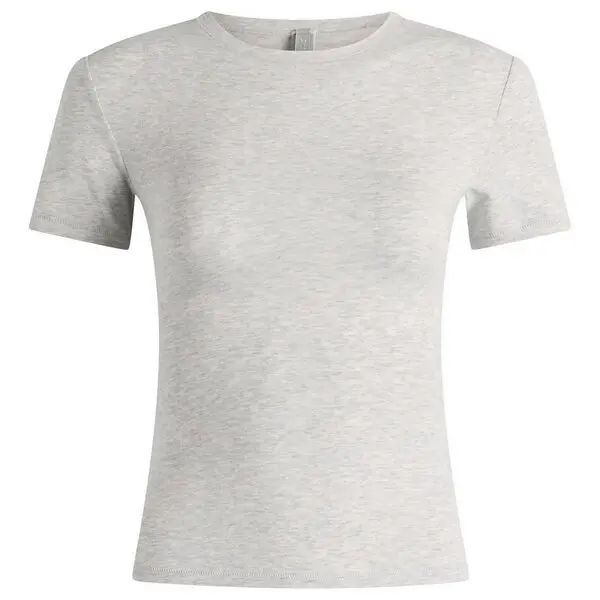 SKIMS Cotton Jersey T-shirt - Light Heather Grey