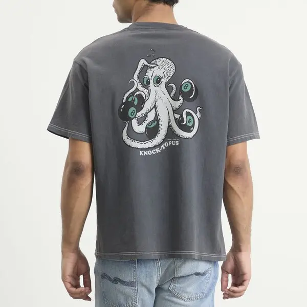 Nudie Jeans Koffe Knock-topus T-shirt