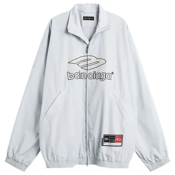 Balenciaga American Football Track Jacket - New Grey