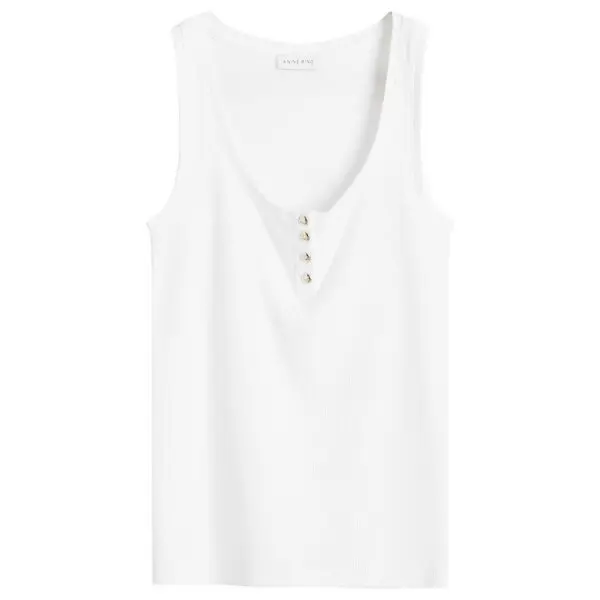 ANINE BING Alessia Tank Top - Ivory