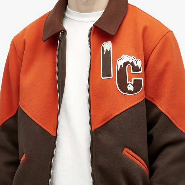 ICECREAM Panelled Varsity Jacket