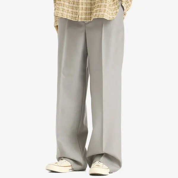 SECOND / LAYER Baggy Hidden Check Tailored Trousers