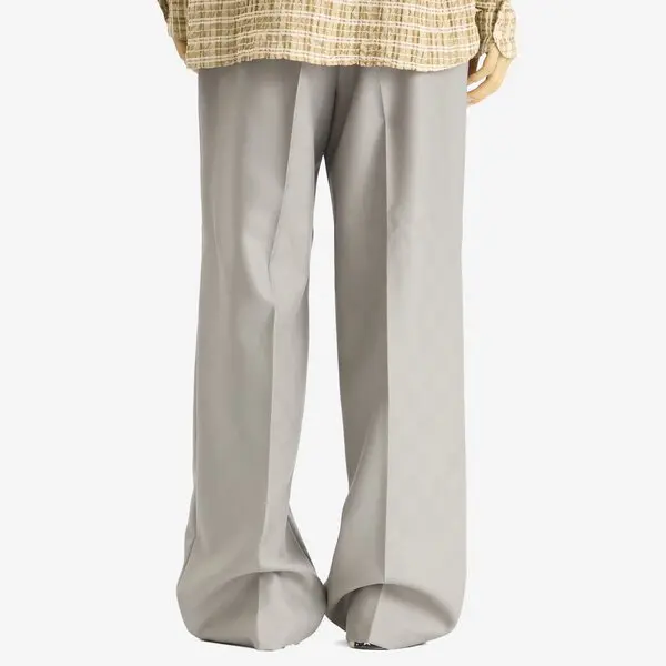 SECOND / LAYER Baggy Hidden Check Tailored Trousers