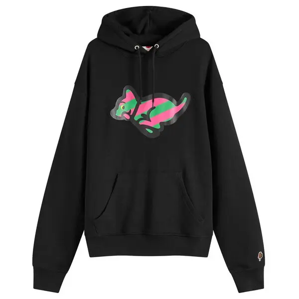 ICECREAM Running Puppy Popover Hoodie - Black