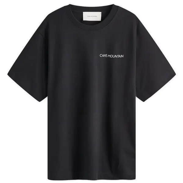 CAFÉ MOUNTAIN Clubhouse T-shirt - Black