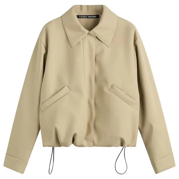 KASSL EDITIONS Short Bomber Jacket - Beige