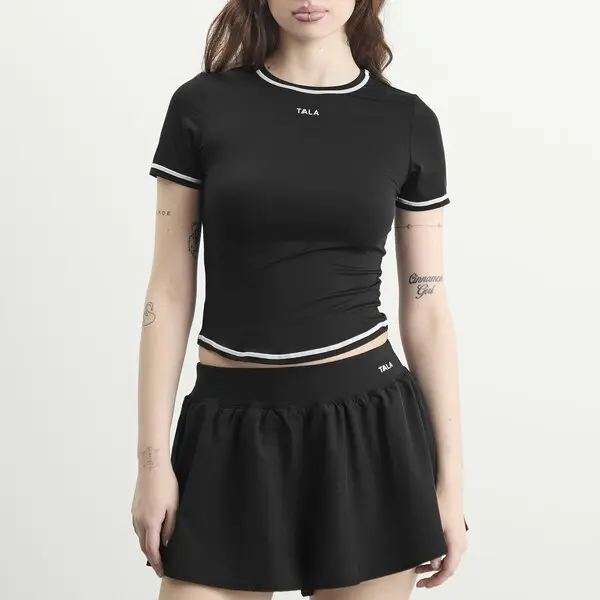 TALA Ultralite Active Contrast Stitch Tee
