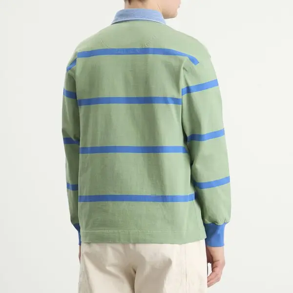 Gramicci Langdon Rugby Shirt - Olive/blue