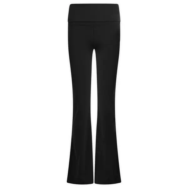 TALA Dayflex Fold Waist Flare Trousers 30 - Shadow Black