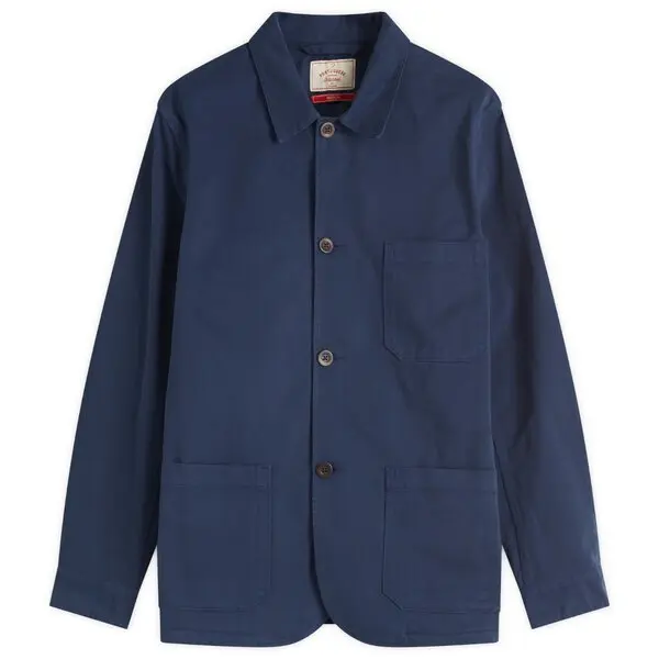 Portuguese Flannel Labura Chore Jacket - Navy