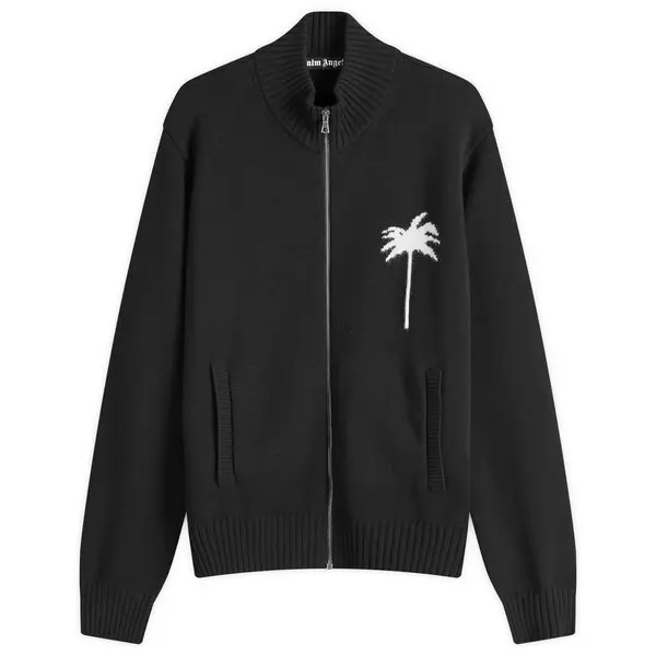 Palm Angels Palm Knit Track Top - Black