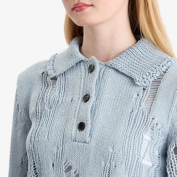 Acne Studios Kummer Cord Mouline Polo Neck Jumper