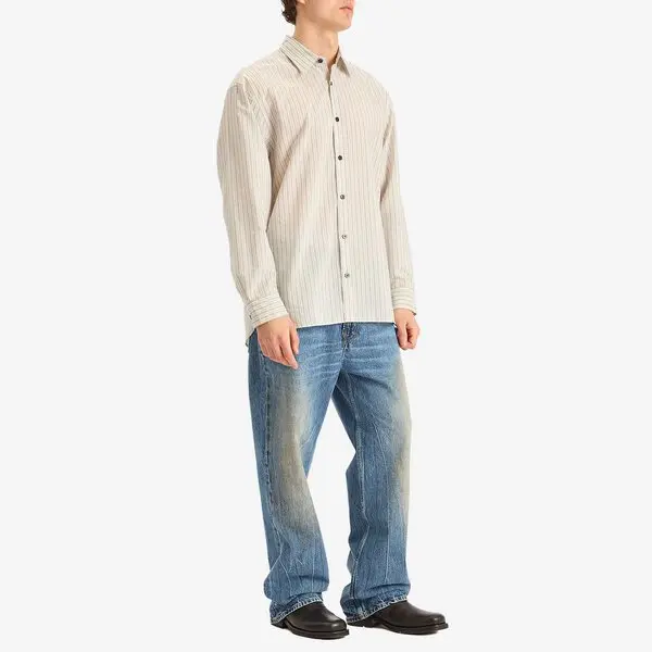 Dries Van Noten Croom Stripe Long Sleeve Shirt
