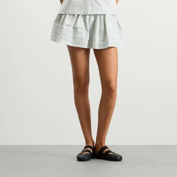 MY MUM MADE IT Pleat Mini Skirt - Mint