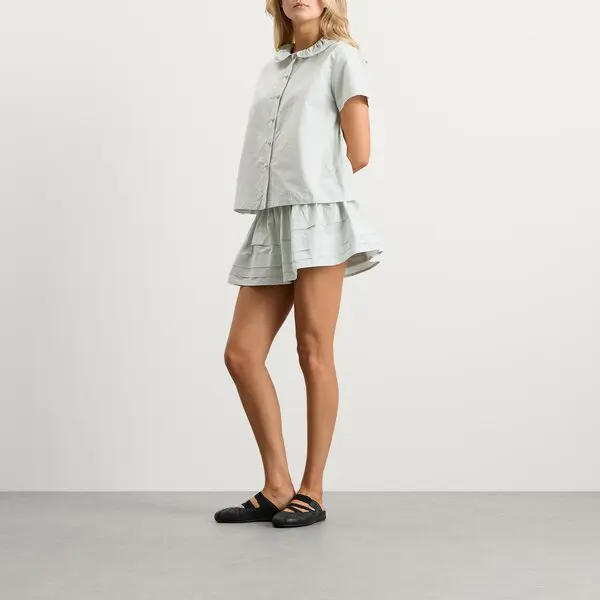 MY MUM MADE IT Pleat Mini Skirt - Mint