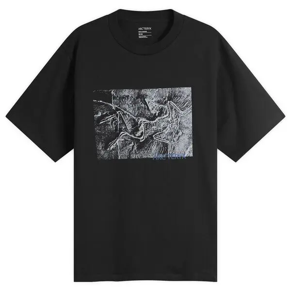 Arc'teryx Kragg Cotton Lithographica T-shirt - Black