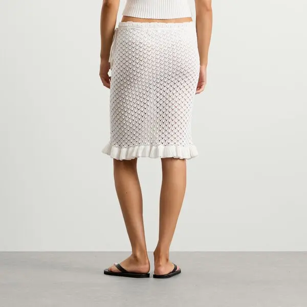 MY MUM MADE IT Lace Knit Midi Skirt