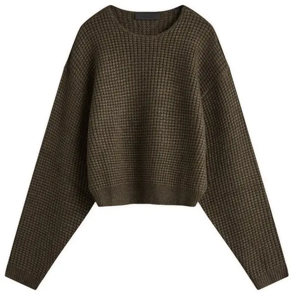 Fear Of God Heavy Waffle Cropped Sweatshirt
