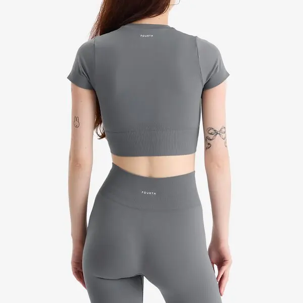 4TH & RECKLESS Brogan Sports Crop Top - Grey