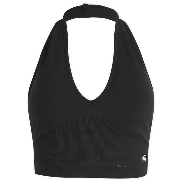 4TH & RECKLESS Sammie Halter Neck Sport Bra - Black