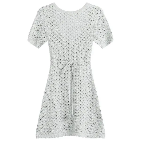 MY MUM MADE IT Crochet Knit Mini Dress