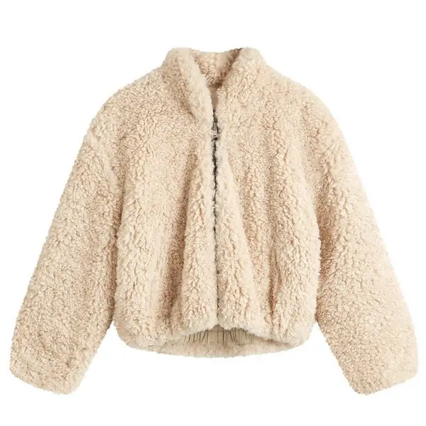 Isabel Marant Étoile Anasta Teddy Jacket - Ecru