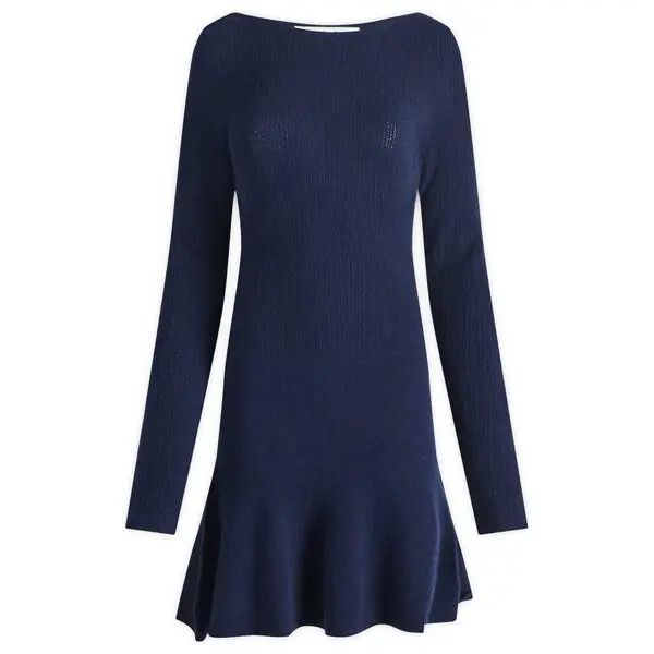 PEACHY DEN Claudine Knit Dress - Midnight