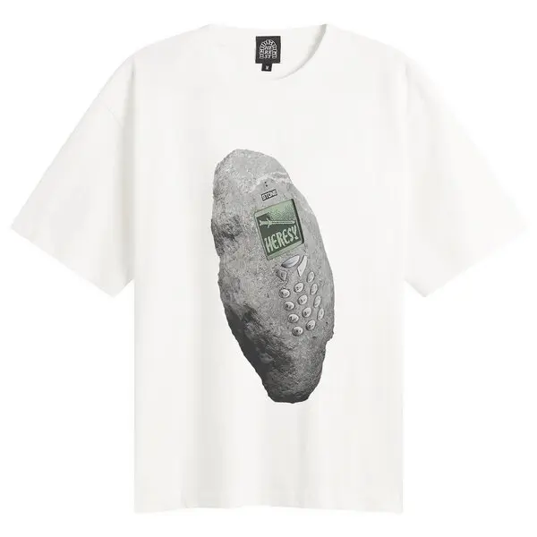 HERESY Stone Phone T-shirt - Ecru