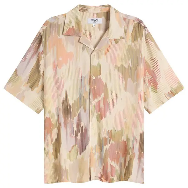 WAX LONDON Didcot Corrigated Floral Vacation Shirt - Pastel Multi
