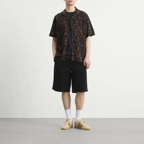 WAX LONDON Didcot Two Tone Floral Vacation Shirt