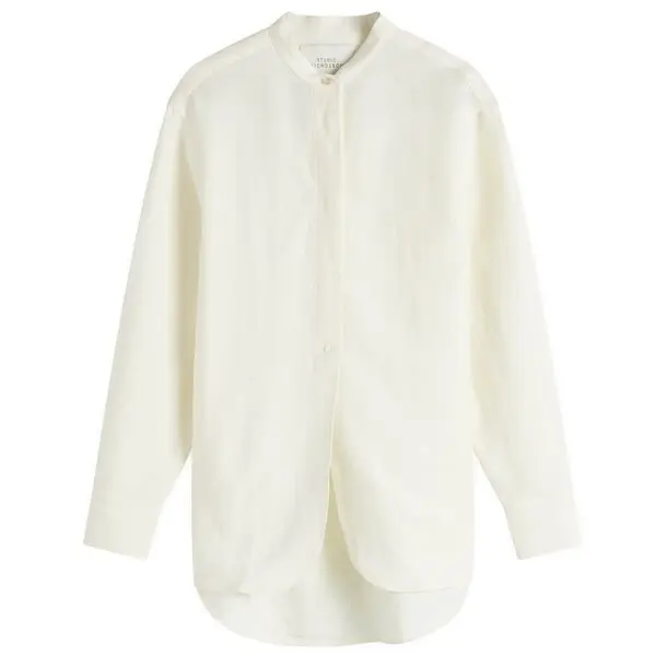 Studio Nicholson Curved Hem Shirt - Parchment