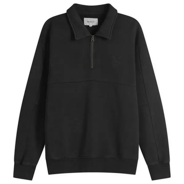 HERESY Green Quarter Zip Sweatshirt - Ash