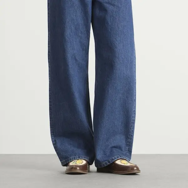 DUKE + DEXTER Wilde Lemon Raffia Penny Loafer