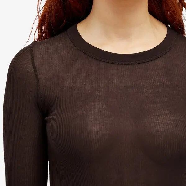 Rick Owens Rib Long Sleeve T-shirt